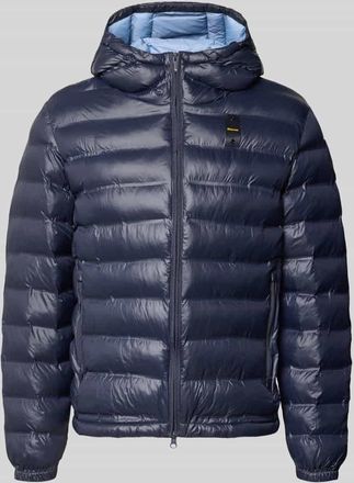 Blauer Steppjacke mit Zweiwege-Rei&szlig;verschluss Modell CHARLES