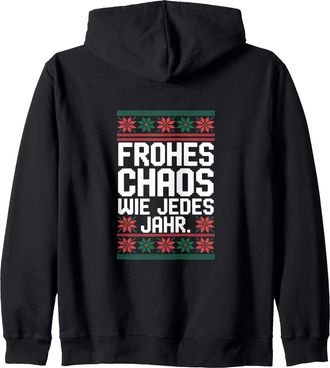 Mapanoli Design Frohes Chaos Wie Jedes Jahr Weihnachts Humor Kapuzenjacke