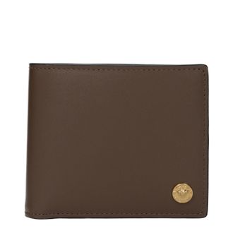 Versace Hommess Portefeuille Cuir Marron/Ch&acirc;taigne