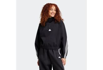 adidas Sweatjacke FUTURE ICONS 3-STREIFEN 1/4 ZIP OBERTEIL