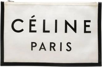 Celine Pre-owned Vintage Clutch - Femme - Pre-owned - Blanc - Taille: ONE Size