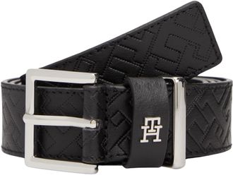 Tommy Hilfiger Damen Th Square 3.0 Mono Sv Aw0Aw18110 Verstellbarer G&uuml;rtel, Black (Black), 100 cm