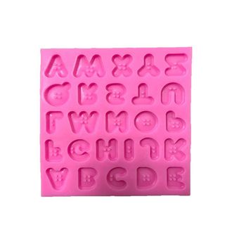 Cabilock Button Buchstaben Silikonform Gro&szlig;e Buchstaben Backform F&uuml;r Fondant Gumpaste Und Schokolade Vielseitige Backzubeh&ouml;r F&uuml;r Kreative Dekorationen Farbe Zu