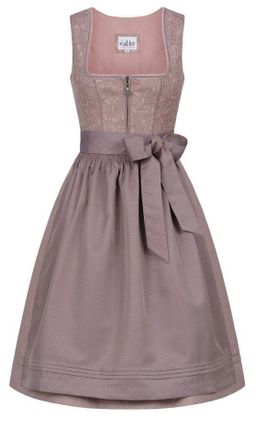 N&uuml;bler Trachtenkleid Mididirndl Gerlis in Mauve von N&uuml;bler