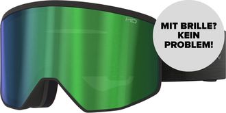 Atomic FOUR PRO L HD Skibrille I Mittelgroße Ski- & Snowboardbrille mit HD Scheibentechnologie für klare Sicht I Damen- & Herren-Ski-Brille mit Live Fit Rahm