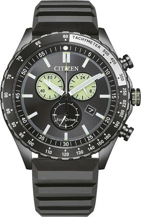 Citizen Eco-Drive Sport Chronograph, Silikonband, 43mm Herrenuhr AT2565-05E