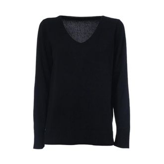 Le Tricot Perugia Woll-- Seiden- und Kaschmirstrickpullover - - Knitwear - Damen - Blau - S