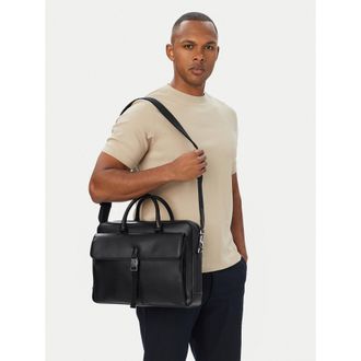 Calvin Klein Laptoptasche Calvin Klein Emblem Hw Commuter LV04D3504G Schwarz