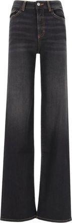Icon Denim Los Angeles Wide Jeans - - Jeans - Damen - Schwarzk - W27