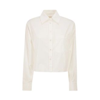 Max Mara Bluse mit Falten auf der R&uuml;ckseite - - Blouses & Shirts - Damen - Wei&szlig; - XS