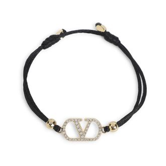 Valentino Garavani VLogo Signature Bracelet - - Accessories - Damen - Schwarzk - ONE SIZE