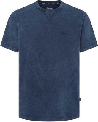 Pepe Jeans London Silverton Tee T-Shirt, Bleu (Denim Blue), M Homme