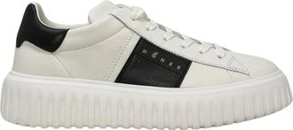 Hogan Homme, Chaussures, Blanc, Taille: 42 1/2 EU H Stripes Allacciato H