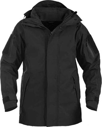 Mil-Tec Warme Regenjacke Unisex - N&auml;sseschutz Jacke wasserdicht - Fleecejacke f&uuml;r Herren & Damen - Als Arbeitsjacke, Milit&auml;r Jacke, Outdoor Fleece, Funktionsj