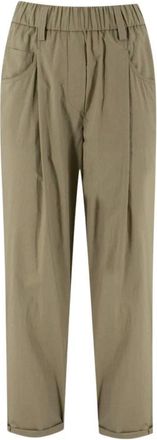 Brunello Cucinelli Femme, Pantalons, Vert, Taille: 46 FR Pantalon de surv&ecirc;tement cinq poches
