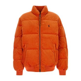 Polo Ralph Lauren Corduroy Daunenjacke - - Jackets - Herren - Orange - XL