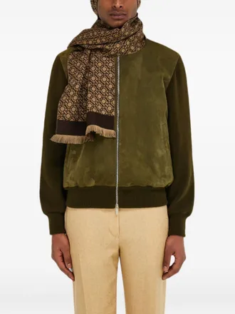 Ferragamo Gancini Jacquard Scarf - Beige