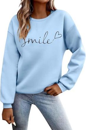 Generic Pulls Gilets Et Sweats Femme,Sweat &Agrave; Capuche Femme Streetwear Sport V&ecirc;tements avec Poches Cordon Imprim&eacute; Casual Manche Longue Hoodies Automne Et Hiver
