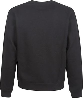 Valentino Garavani Homme, Sweatshirts et sweats &agrave; capuche, Noir, Taille: M Cotton Crewneck SweaT-shirt With Made In Valentino Print
