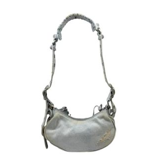 Balenciaga Sac bandouli&egrave;re vintage en denim Pre-owned - Femme - Pre-owned - Bleu - Taille: ONE Size