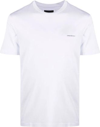 Emporio Armani Homme, Tops, Blanc, Taille: 2XL T-Chemises