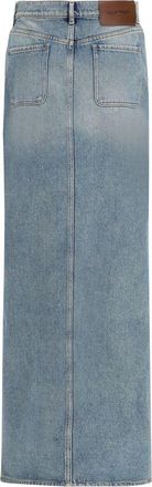 Courr&egrave;ges Womens Blue Denim Skirt