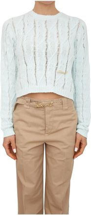 Twinset Femme, Pulls, Bleu, Taille: 38 FR Maglia Acquamarina