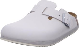 Birkenstock Boston Super Grip aus Naturleder - Herren und Damen Clogs Berufsschuh - Rutschhemmende Gummi-Eva-Sohle nach EN ISO 20347 - Anatomisch geformtes Kork-L