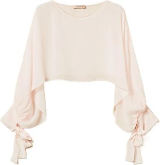 Twinset Femme, Blouses et Chemises, Rose, Taille: 40 FR Cropped Shrug