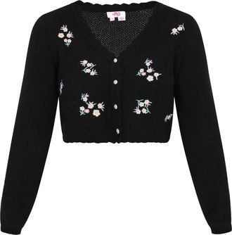 Mymo Strickjacke Frauen Schwarz