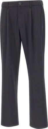 Herno Homme, Pantalons, Noir, Taille: L Pantalon en laine douce