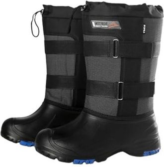 Pangolin Bottes de Neige Homme, Tige en Tissu Oxford D&eacute;perlant, Bas en Caoutchouc Imperm&eacute;able, Chausson Thermique Amovible, Semelle Antid&eacute;rapante &agrave; Crampons/Sp