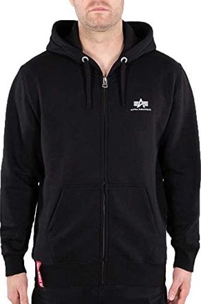 Alpha Industries Alpha Indutries Basic Zip Hoody SL Sweat &agrave; Capuche pour Homme Black