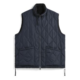 TAION Veste Sans Manches Militaire Réversible Col Montant Taion