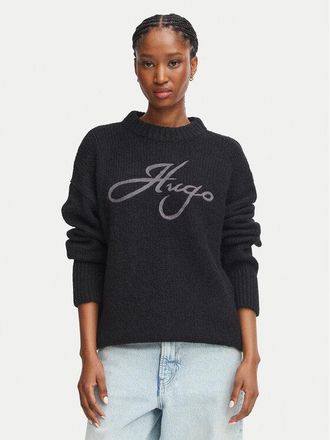 HUGO BOSS Pullover 50569398 Schwarz Relaxed Fit