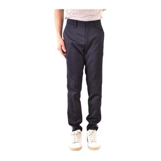 Paolo Pecora Zip and Button Wollmischungshose - - Sport - Herren - Blau - M