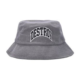 HUF Bestickter Logo Bucket Hat Grau - - Accessories - Herren - Grau - S/M