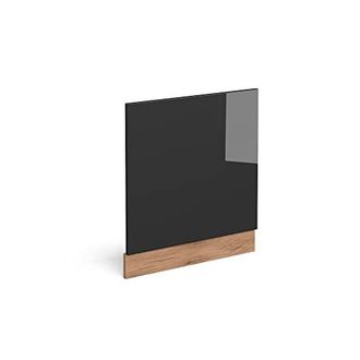 Vicco fa&ccedil;ade R-Line, Anthracite Haute Brillance/Ch&ecirc;ne de Force dor&eacute;, 60 cm sans Plan de Travail