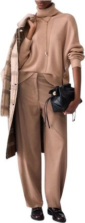 Liu Jo Pull &agrave; col roul&eacute; Punto - Femme - Pulls - Beige - Taille: 38 FR