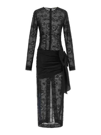 Alessandra Rich Robe Au Genou - Noir