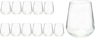Bormioli Rocco 12er Set Wassergl&auml;ser Saftgl&auml;ser Medium inAlto 45cl aus erstklassigem Kristallglas, bessere Bruchfestigkeit, filigranes Design