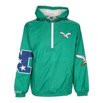 Mitchell & Ness Team OG 2.0 Anorak Windbreaker - - Jackets - Herren - Gr&uuml;n - M