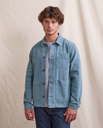 Faguo Veste en coton bleu
