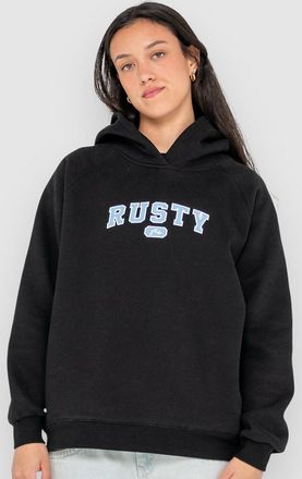Rusty A Grade Oversized Fleece Hoodie black