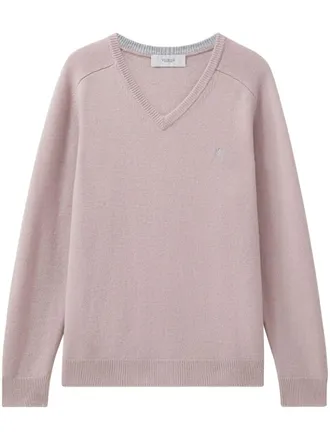 Pringle Of Scotland pull en laine à col v - Rose