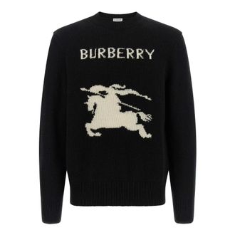 Burberry Homme, Pulls, Noir, Taille: XL Pull en laine et cachemire EKD