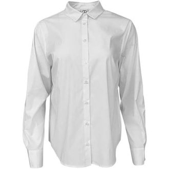 2-Biz Leichtes Baumwollhemd mit V-Ausschnitt - - Blouses & Shirts - Damen - Wei&szlig; - S