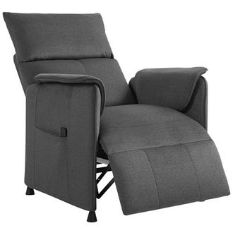 HOMCOM Fauteuil Relax électrique Fauteuil de Relaxation inclinable Ultra Silencieux avec Fonction mémoire, Repose-Pieds rétractable, télécommande, Chaise TV 