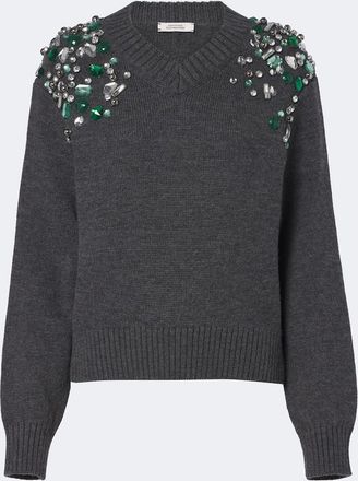 Dorothee Schumacher Verzierter Pullover Coolness aus Schurwolle