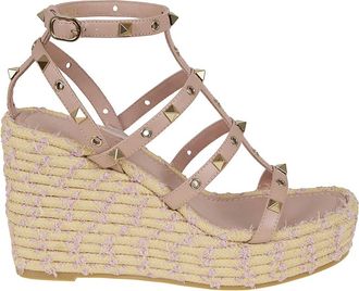 Valentino Garavani Femme, Chaussures, Beige, Taille: 40 EU Rockstud Wedge